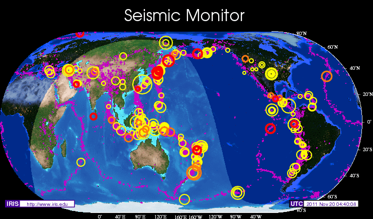 Seismic Activity Map (Interesting) – SwittersB & Exploring